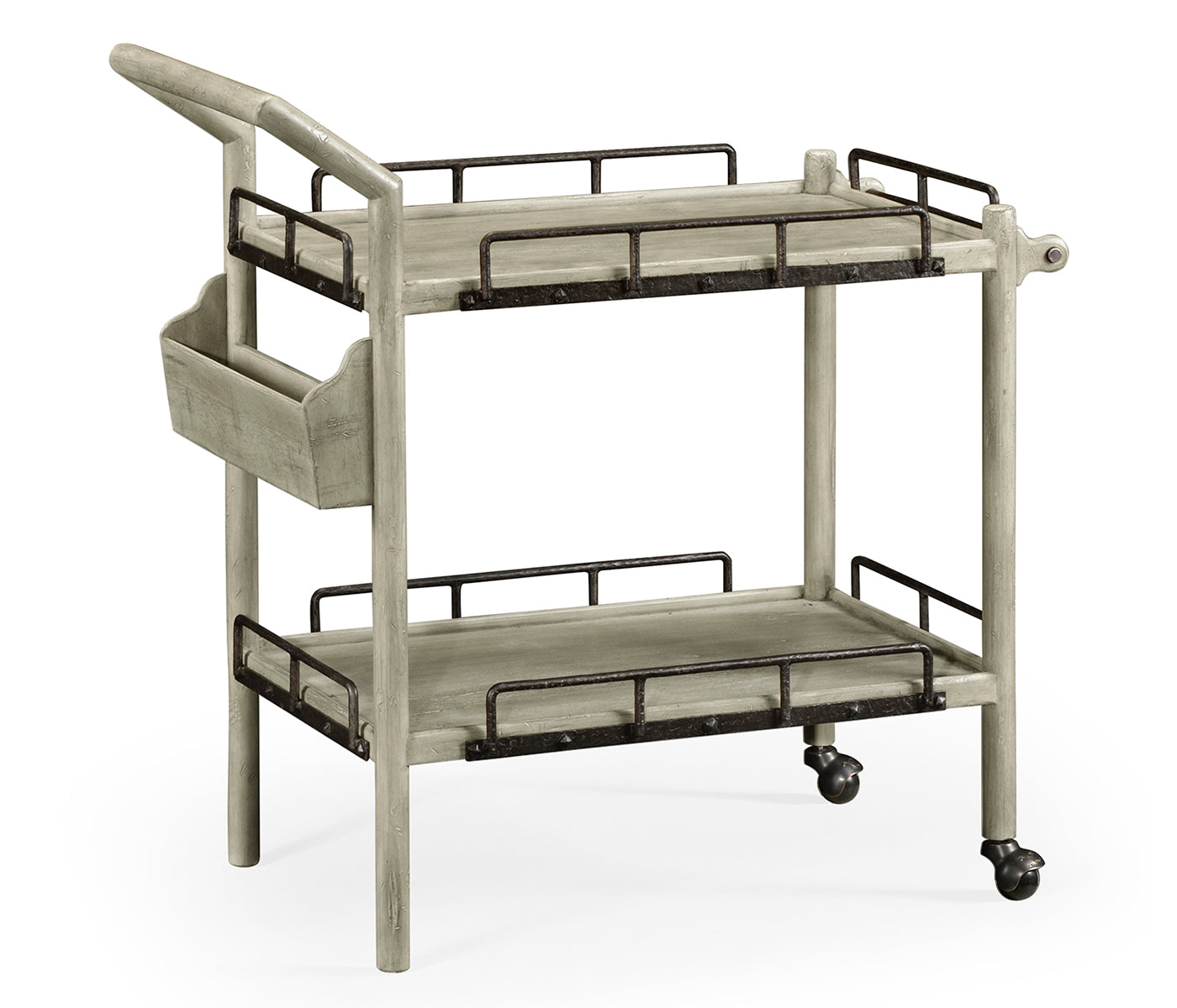 Rustic Grey Bar Cart – Gramercy Home Design