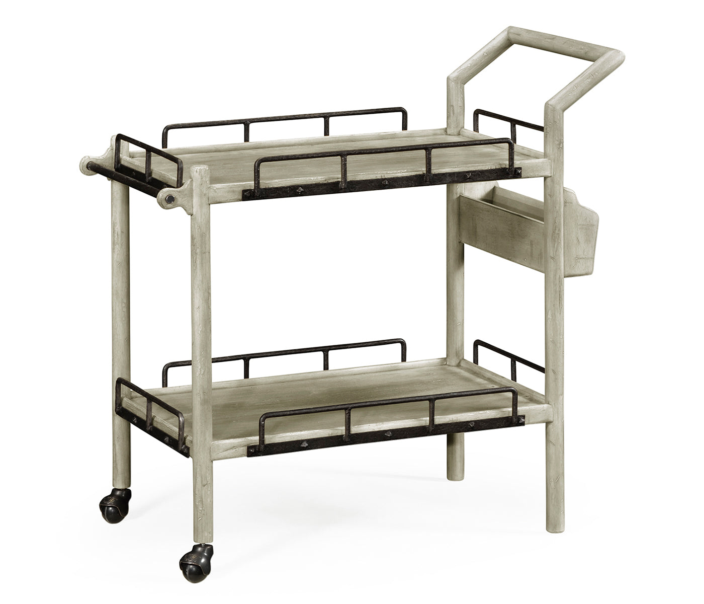 Rustic Grey Bar Cart – Gramercy Home Design