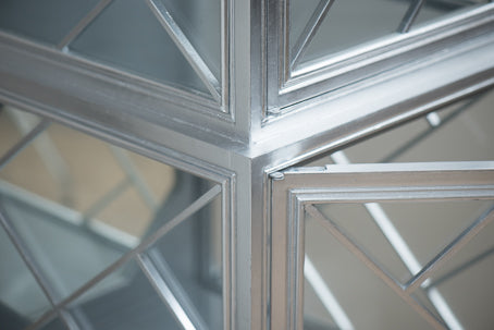 Pagoda Silver Display Cabinet – Gramercy Home Design