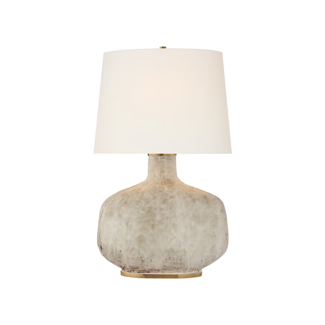 Beton Large Table Lamp in Antique White Ceramic – Gramercy Home Design