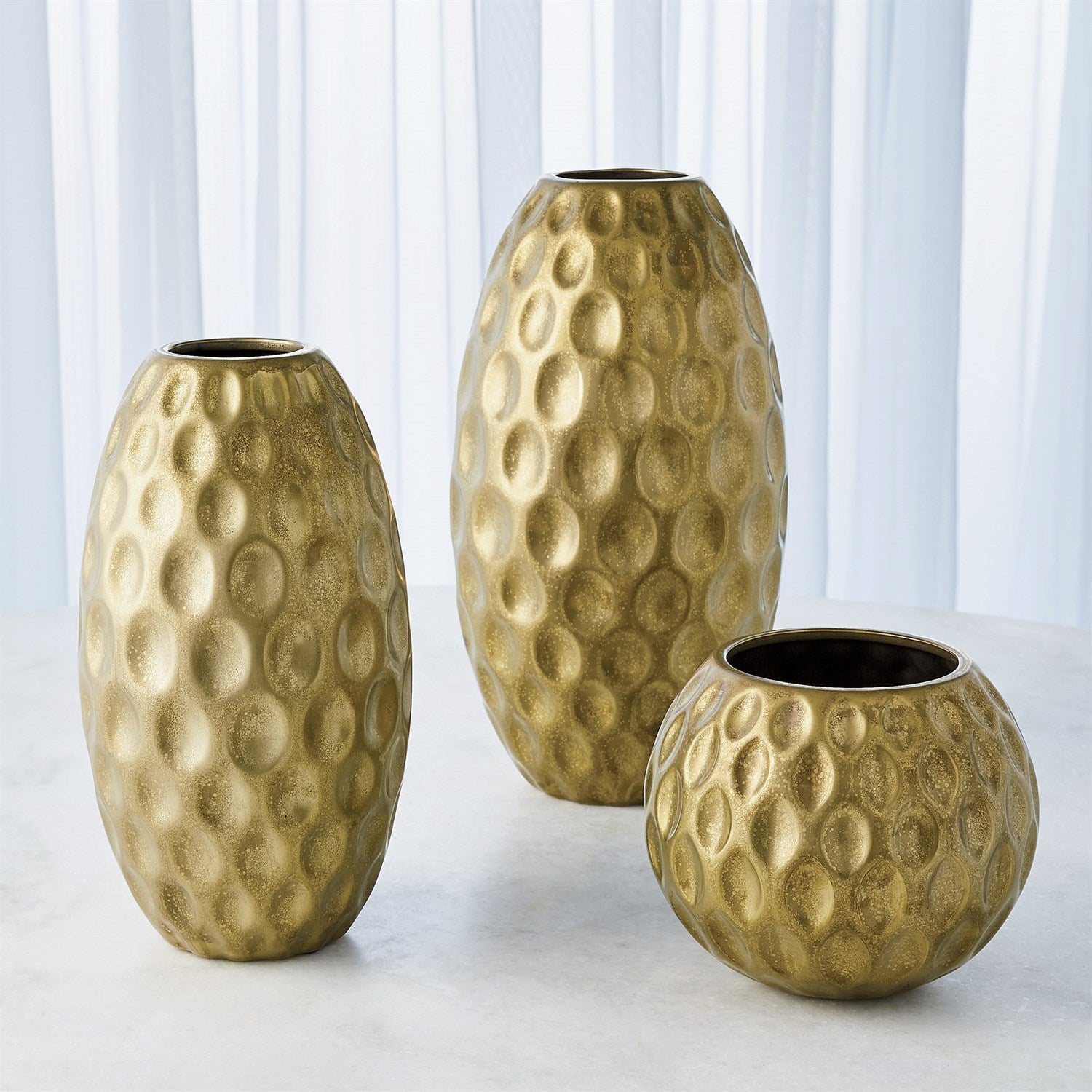 Dimple Base - Gold - Large – Gramercy Home Design