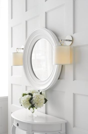 French Cuff Sconce in Soft Brass with Silk Shade – Gramercy Home Design