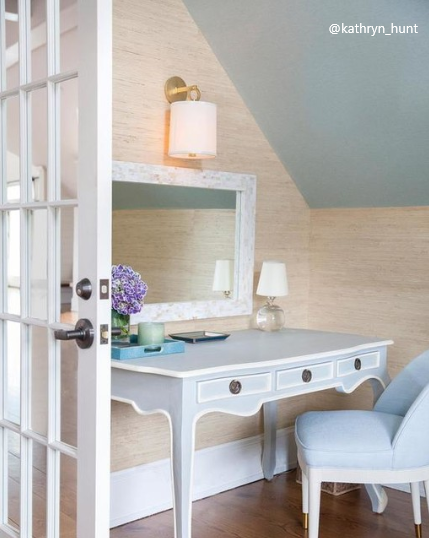 French Cuff Sconce in Soft Brass with Silk Shade – Gramercy Home Design